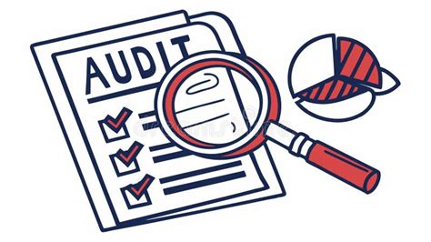 Audit Magnifying Glass Circle Stock Illustrations 303 Audit