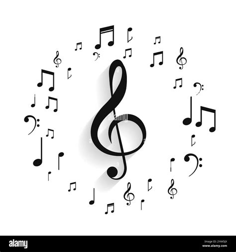 Musical Notation Vector Vectors Cut Out Stock Images And Pictures Alamy