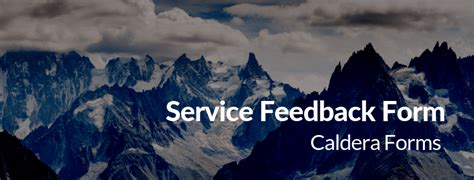 Feedback Form Wordpress Caldera Forms Wordpress Form Builder