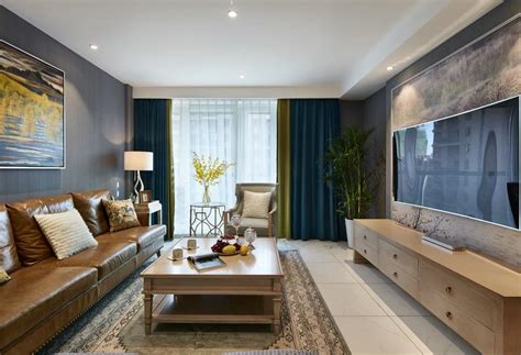 现代简约客厅效果 现代简约客厅效果案例 2025装修效果图 齐家网装修图片频道