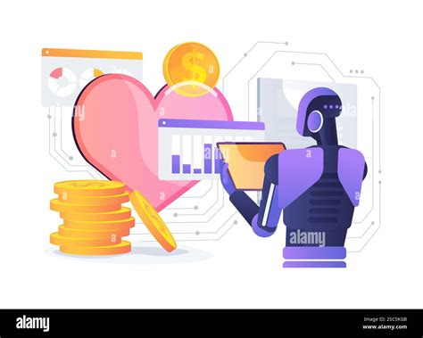 Ai Supported Fundraising Forecasting Abstract Concept Vector Illustration Stock Vector Image