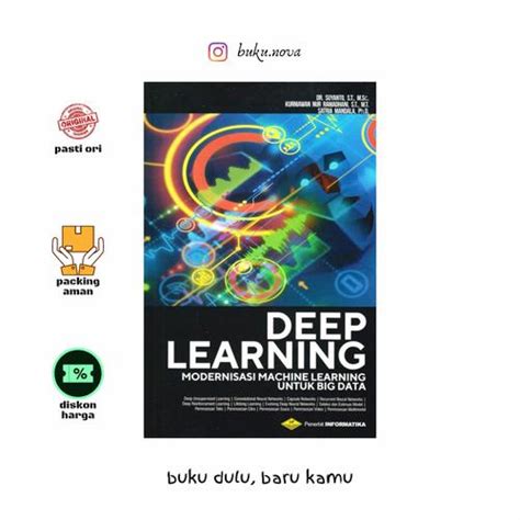Jual Buku Deep Learning Modernisasi Machine Learning Untuk Big Data Kab Bantul Bukunova