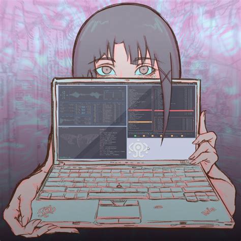 Stef Ruvx Iwakura Lain Linux Serial Experiments Lain Absurdres Commentary English