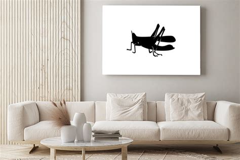 Grasshopper Logo Design Vector Illustration Grasshopper Design Canvas