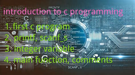 Introduction To C Programming Your First C Program Explainedmain