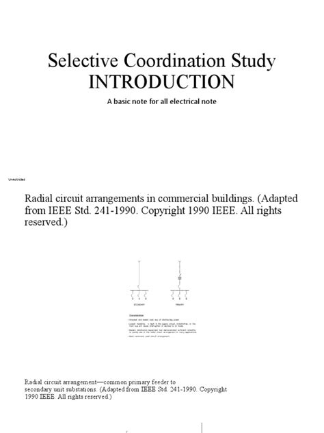 Selective Coordination Study Pdf
