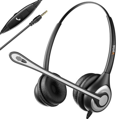 Mobile Phone Headset With Microphone Noise Cancelling And Call Controls