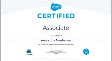 Anuradha Nimbalkar On Linkedin Salesforcecertified