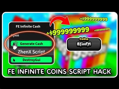 Fe Infinite Money Script Hack Roblox Scripts Generate X Money Youtube