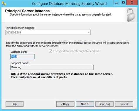 Mssql Database Mirroring Configuration Infrapcs