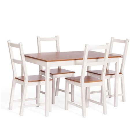 Обеденный комплект TetChair Соната (стол + 4 стула), массив сосны ...
