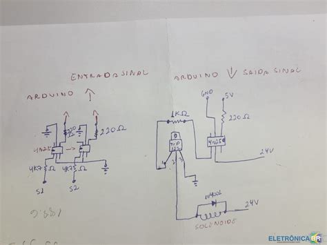 Esquema Arduino Fotoacoplador Solenoide E Sensor Magnetico De Catraca