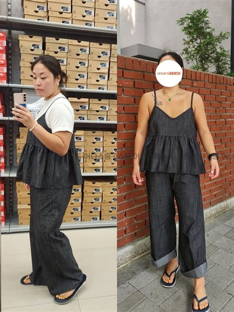 흑청 바배 데님 세트룩 2color 데님투피스 청셋업 청청세트 데님세트 투피스세트 빅사이즈 오버핏 임산부가능