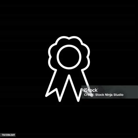 검은 색 배경에 배지 선 아이콘입니다 검정 평면 스타일 벡터 일러스트 1위에 대한 스톡 벡터 아트 및 기타 이미지 1위 검은색 경쟁 Istock