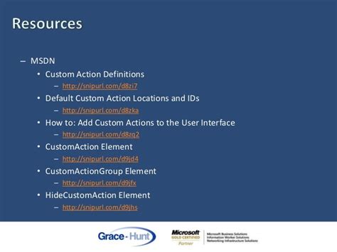 Introduction To Developing Custom Actions Within Sharepoint