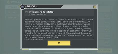What Does The Last Of Us Have To With Codm Just Curious R Callofdutymobile