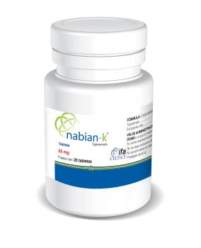 Nabian K 25mg Tabletas C20 Farmapronto