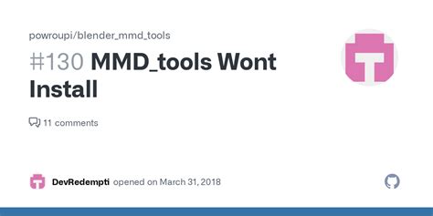 MMD Tools Wont Install Issue Powroupi Blender Mmd Tools GitHub