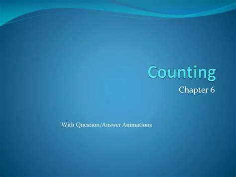 PPT Counting PowerPoint Presentation Free Download ID 1928877
