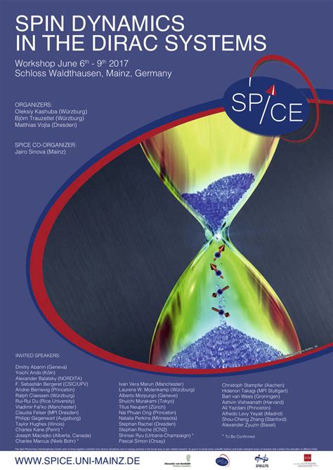 06 06 2017 Spice Spin Dynamics In The Dirac Systems Workshop Starts Inspire Group
