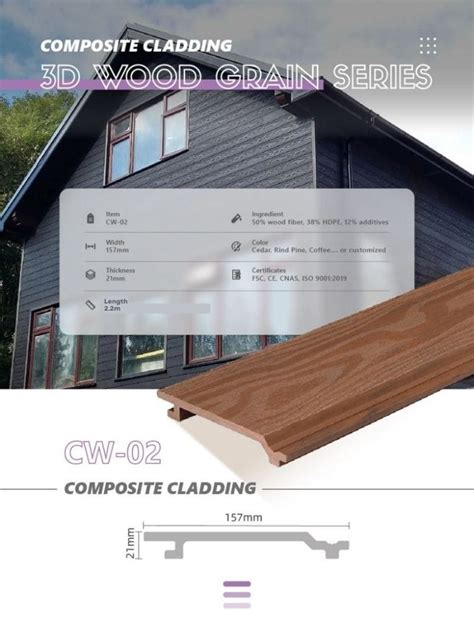 High Preservation Area Dedicated Outdoor Wood Plastic Composite