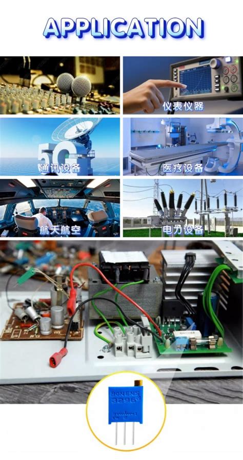 3296 Series Multi Turn Trimmer Potentiometer Precision Fine Tuning Potentiometer 0 5W