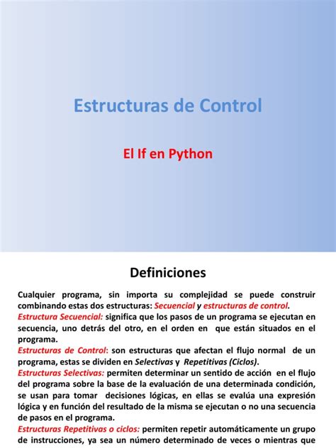 Estructuras De Control Python Caso If Pdf Python Lenguaje De Programación Programa De