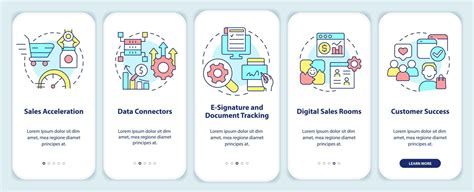 Sales Tools Onboarding Mobile App Screen Marketing Tendencies