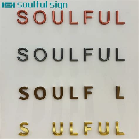 Factory Direct Sale Brass Alphanumeric Signs Self Adhesive Solid Metal Hotel House Number