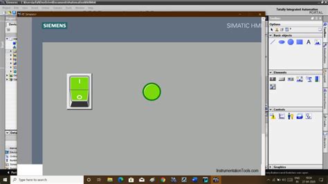 Create An Application In HMI Using Tia Portal Siemens PLC
