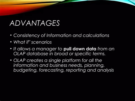 olap ppt databases computer software and applications