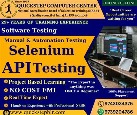 Software Testing Course Selenium And Api Testing Course In R T Nagar Bengaluru At ₹ 19900 00 Hour