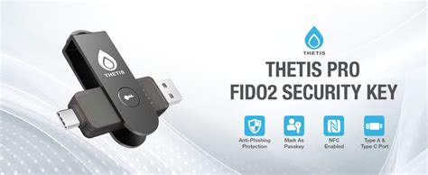 Thetis Pro Fido2 Security Key Passkey Usb A Usb C And Nfc