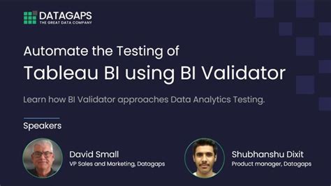 Automate The Testing Of Tableau Using Datagaps Bi Validator Part 1 Datagaps