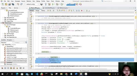 Netbeans Java Mvc Input Data Mahasiswa Youtube