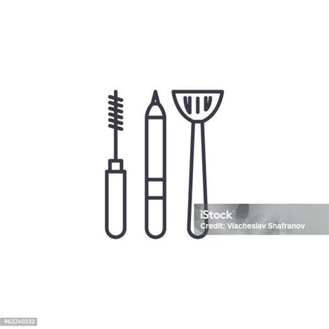 미용사 도구 선형 아이콘 개념입니다 미용사 도구 라인 벡터 기호 상징 그림 건강관리와 의술에 대한 스톡 벡터 아트 및 기타 이미지 건강관리와 의술 건강한 생활방식