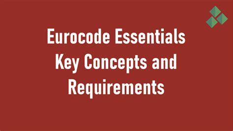 What Is Eurocode 1 Eurocode Design Guide