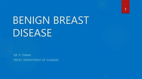 Benign Breast Disease Copypptx