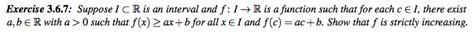Solved Suppose I R Is An Interval And F I Rightarrow R Is