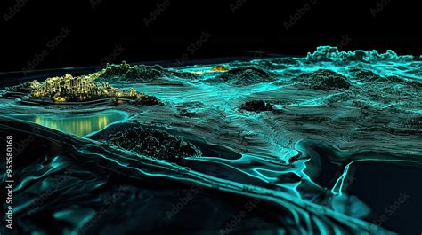 Technical Aerial Visual 3d Lidar Gis Aerial Map Satellite Scan Model