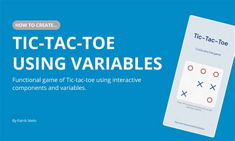 Tic Tac Toe Using Variables How To Create Figma