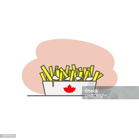 푸틴 아이콘 전통 프랑스 요리 그레이비를 곁들인 감자 튀김 푸틴 감자에 대한 스톡 벡터 아트 및 기타 이미지 푸틴 감자 일러스트레이션 0명 Istock