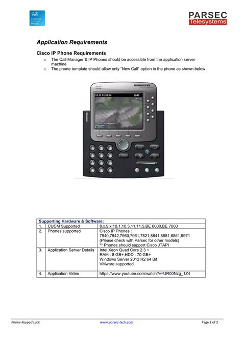 Mars Phone Keypad Lock For Cisco Ip Phones Pdf