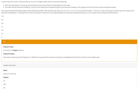 Solved You Are Required To Write A Code That Takes An Array Chegg