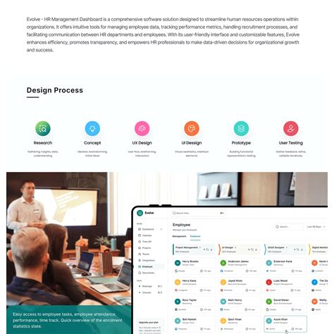 Evolve Hr Management Saas Tool Behance
