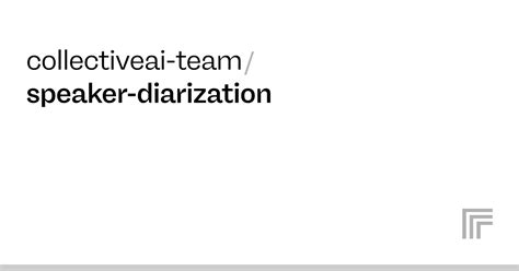 Collectiveai Team Speaker Diarization Run With An API On Replicate