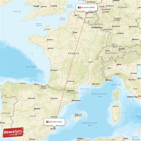 Direct Flights From Alicante To Brussels Alc To Bru Non Stop