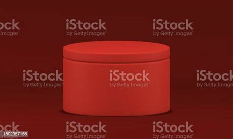 빨간 3d 연단 실린더 기초 촉진 플랫폼 건축 제품 광고 현실적인 벡터 0명에 대한 스톡 벡터 아트 및 기타 이미지 0명 3차원 형태 Performing Arts
