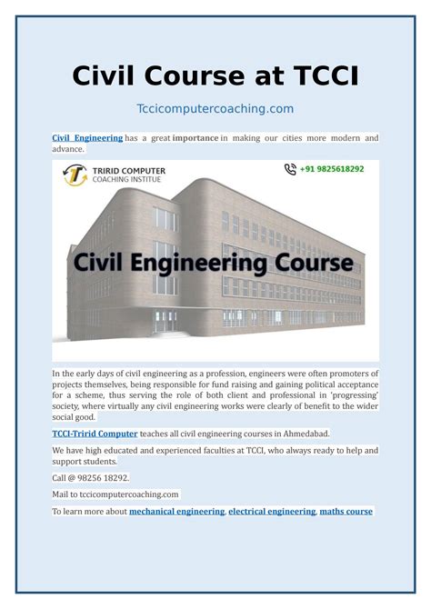 Civil Course At Tcci By Rosario Riley Issuu