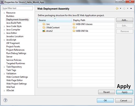 Struts2 Hello World Example In Eclipse Programming Languages Tutorials